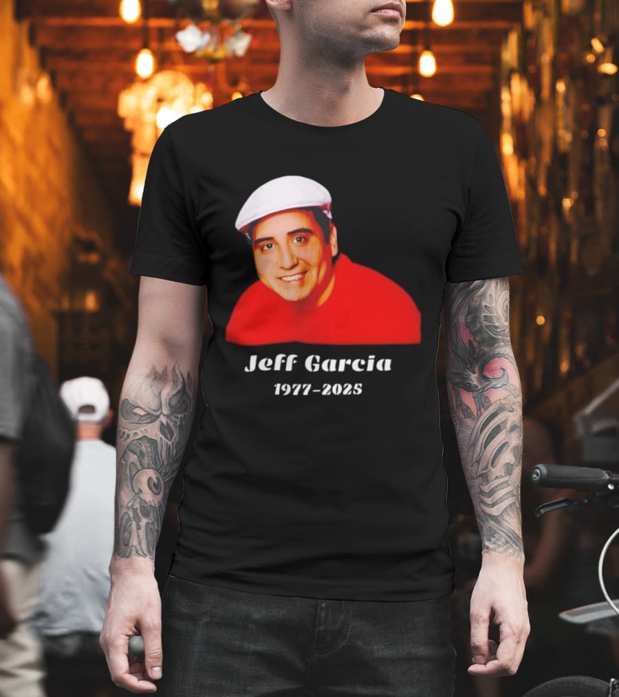 Jeff Garcia 1977-2028 Memorial Tribute Voice Actor T-Shirt